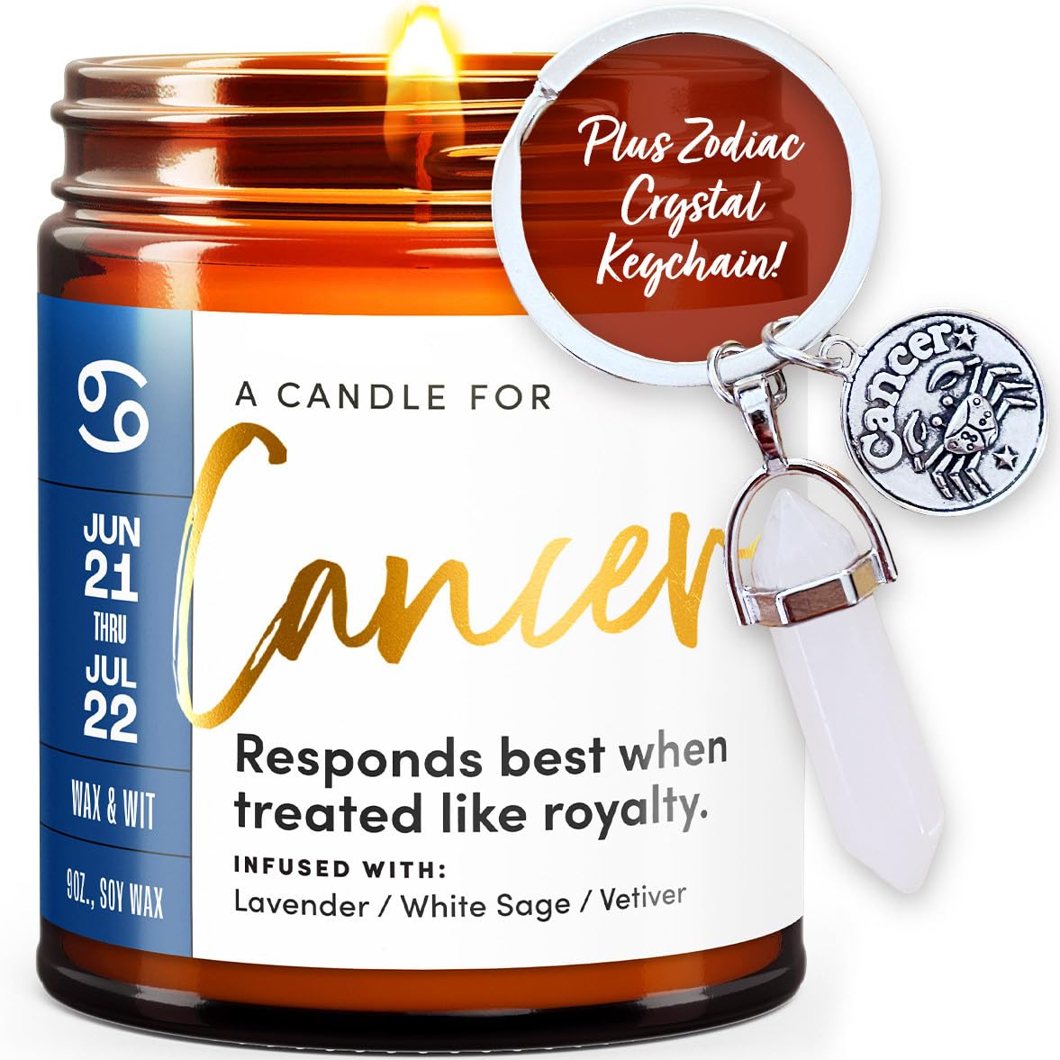 Amazon.com: WAX & WIT Cancer Zodiac Gifts for Women, Astrology Gifts ...