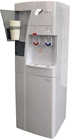 Crownline WD-200 Top Loading Water Dispenser with Refrigerator, White ...