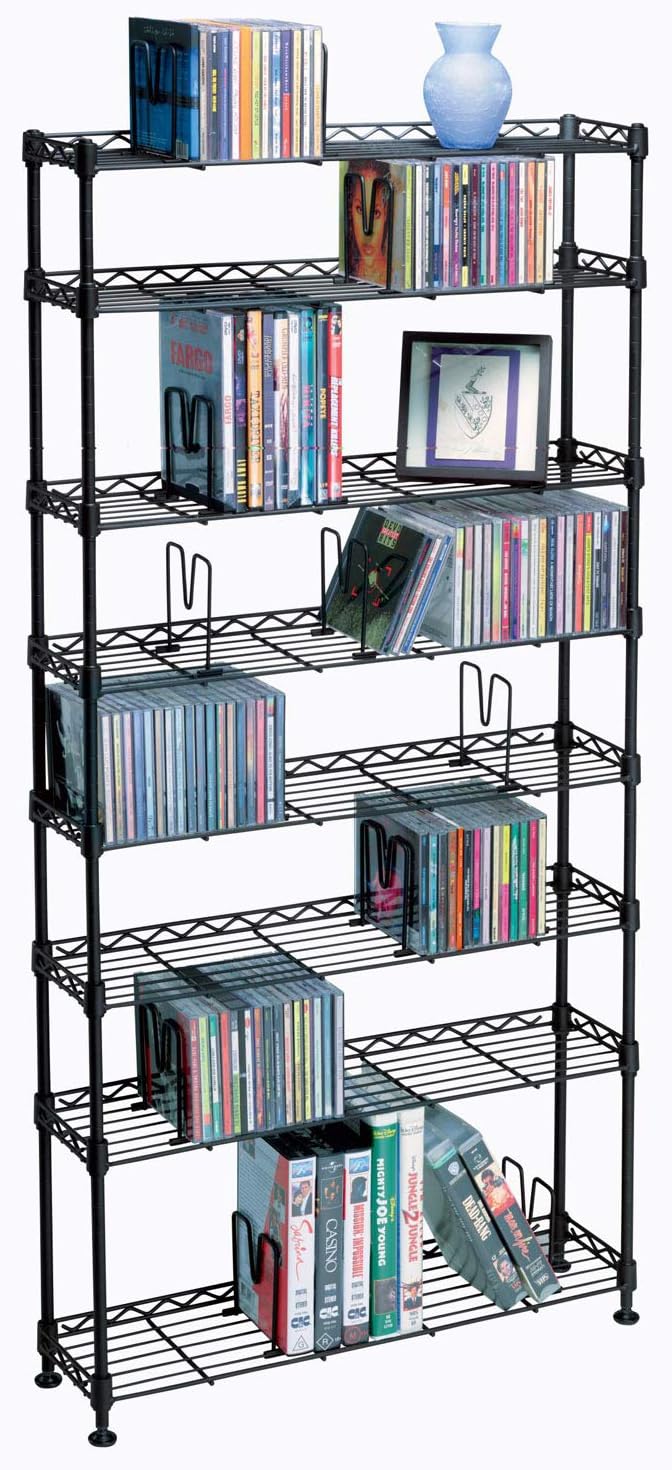 Amazon.com: Atlantic Media Stix, Wall-Mount CD/DVD Media Storage Rack ...