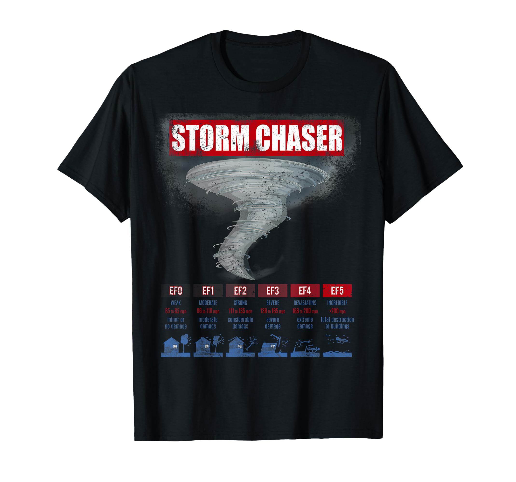 Amazon.com: Storm Chaser Hurricane Chasing Bad Weather T-Shirt ...