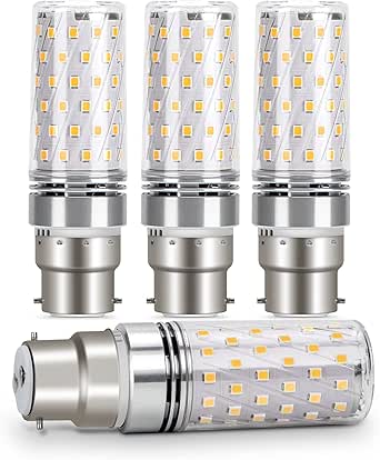 wowatt B22 LED Bayonet Bulbs Natural White 4000K,16W Equivalent to 126W ...