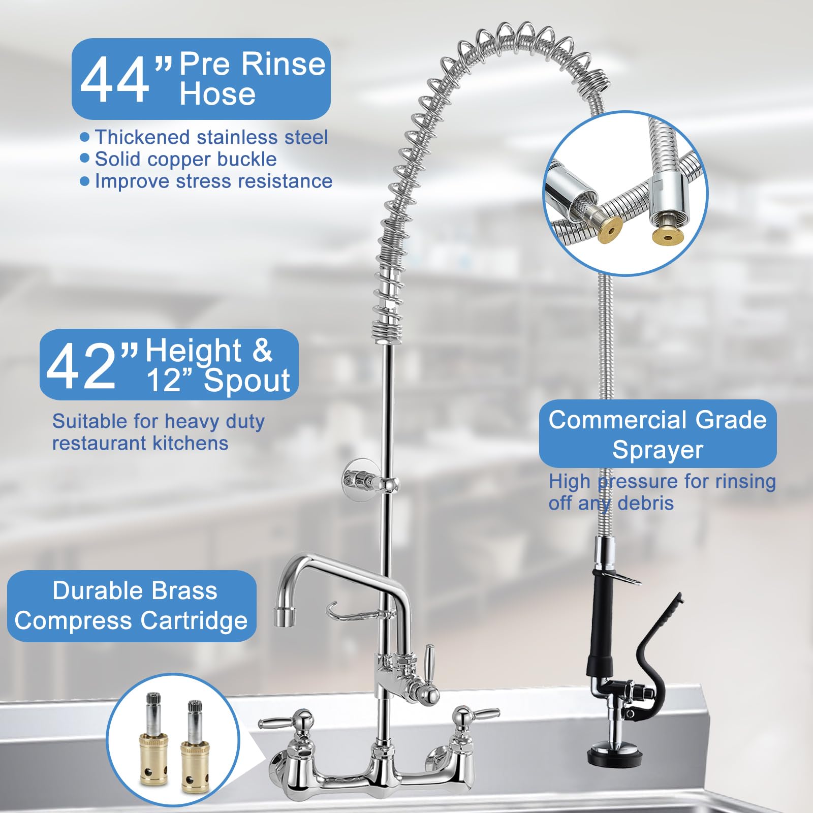 Commercial Kitchen Faucets In Kitchens Commercial Restaurant Faucets