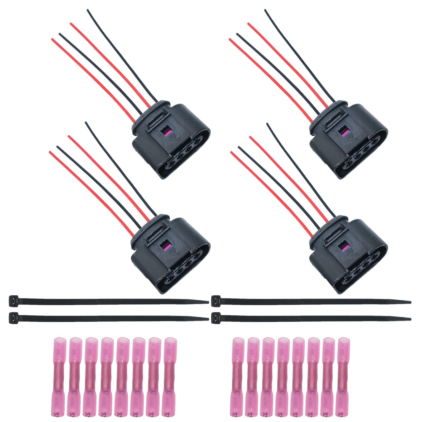Ignition Coil Wire Connector 4PCS Ignition Coil Connector Repair Kit ...