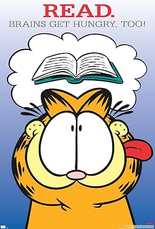 Amazon.com: Trends International Garfield - Read Wall Poster, 34L x 22 ...