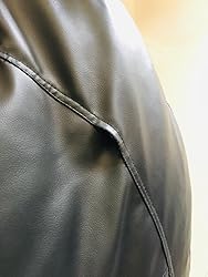 VSK Faux Leather Bean Bag XXXL Sofa Mudda Cover Black (Without Beans ...