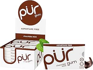 PUR Gum | Sugar Free Chewing Gum | 100% Xylitol | Vegan, Aspartame Free ...
