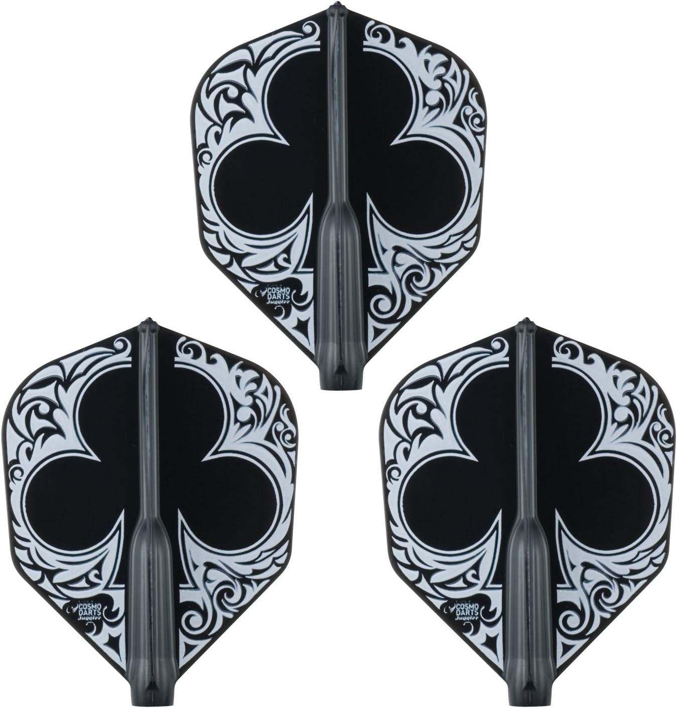 Amazon.co.jp: COSMO DARTS フライト Fit Flight AIR × Juggler Clover Dブラック ...