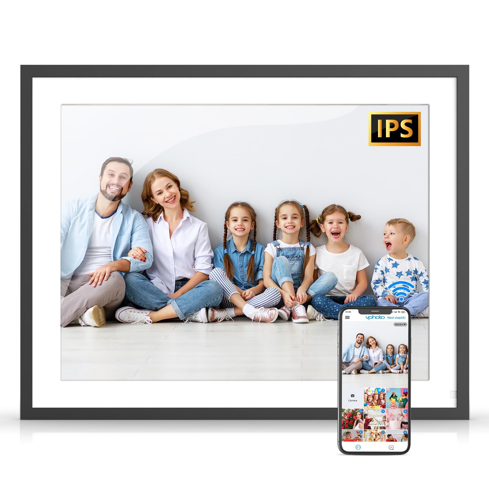 Amazon.com : Large Digital Picture Frame 17-inch Digital Photo Frame ...