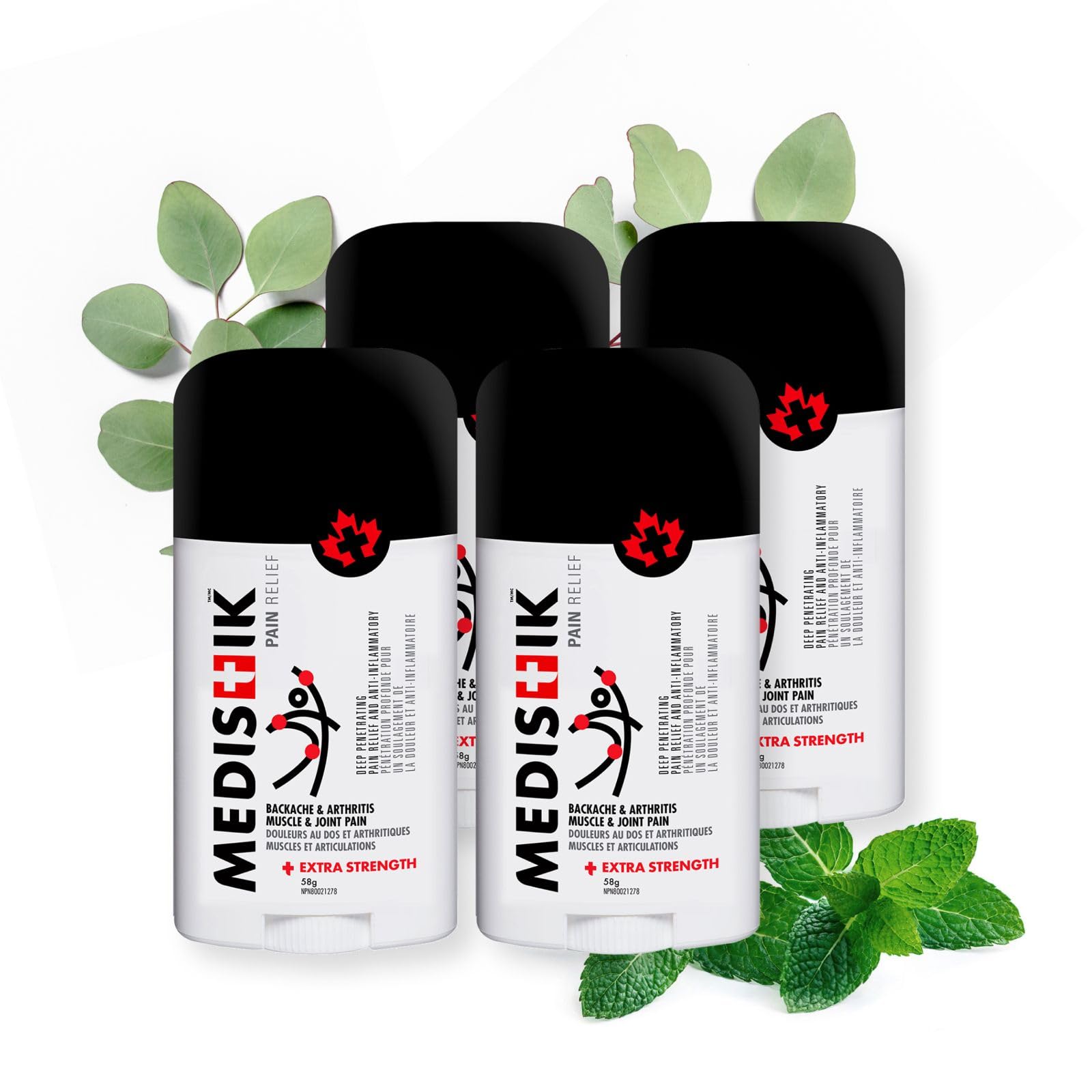 MEDISTIK Extra Strength Pain Relief Stick. Long Lasting Topical Pain ...