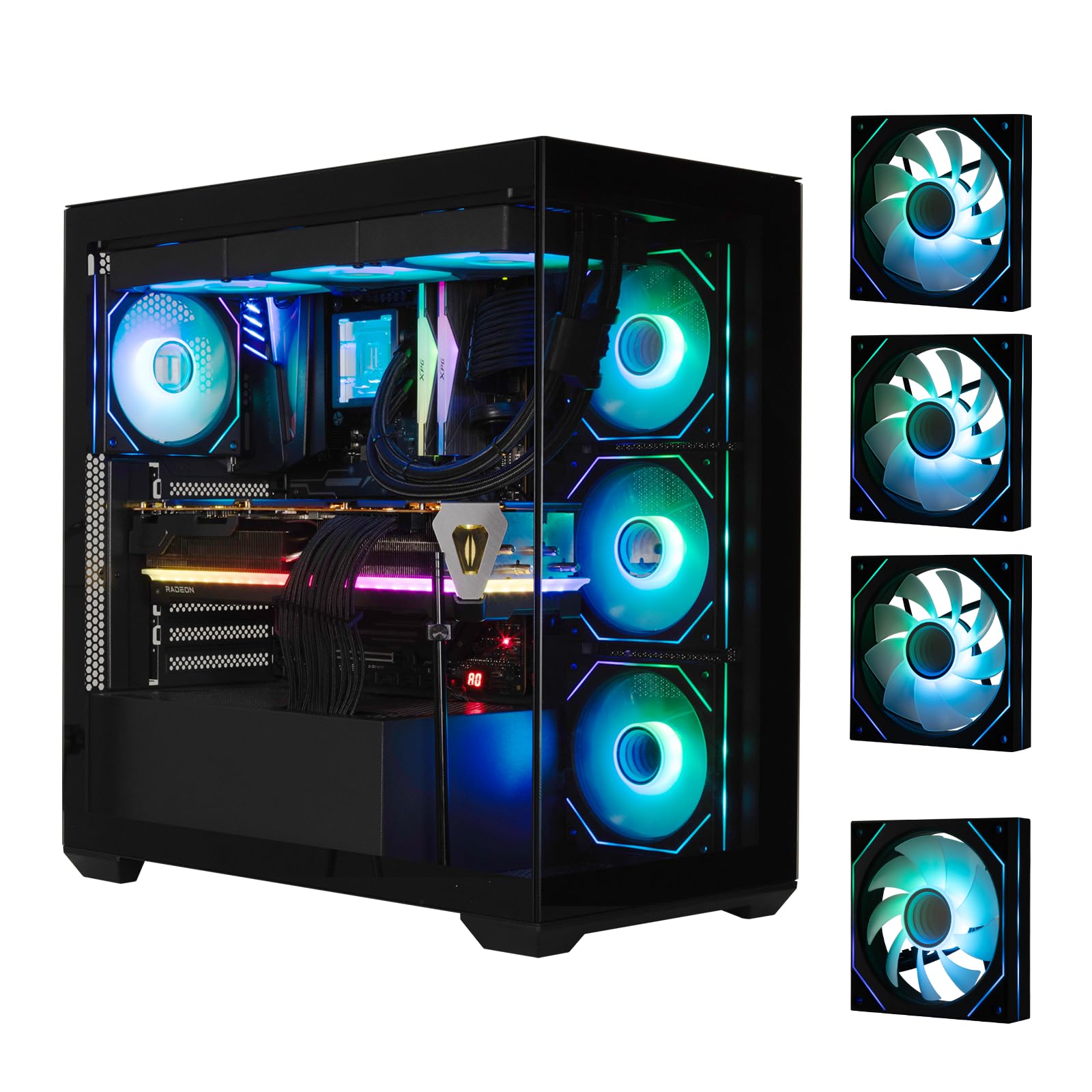 Amazon.com: BitFenix CETO High Airflow PC Gaming Case Black-Panoramic ...