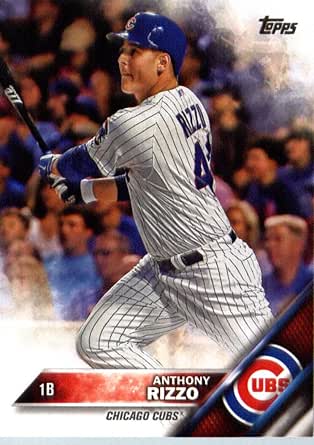 Amazon.com: 2016 Topps #327 Anthony Rizzo Chicago Cubs Baseball Card ...