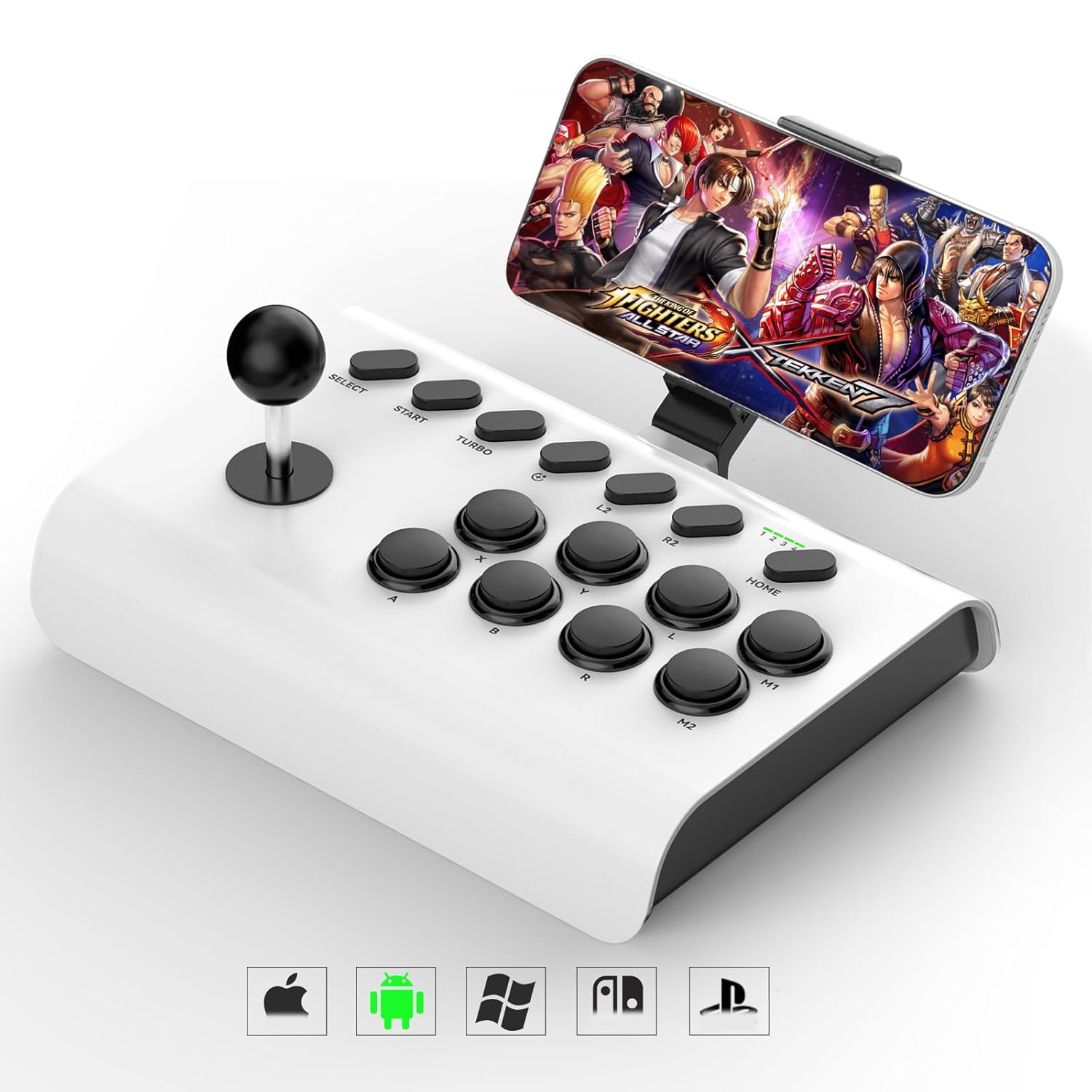 Amazon.com: arVin Arcade Fight Stick Joystick for Switch, PS4, PS3, PC ...