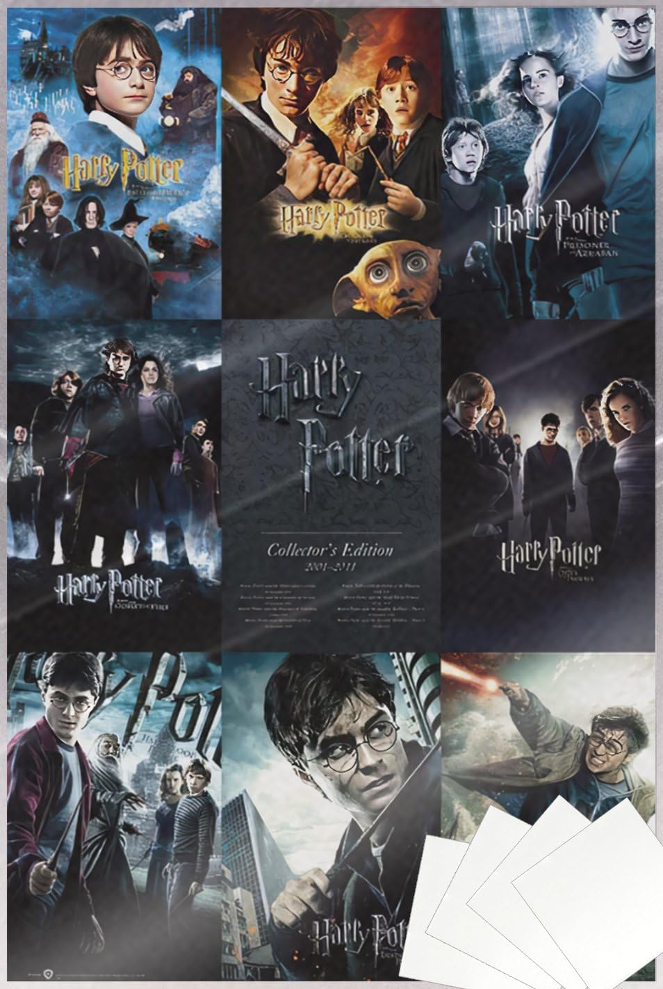 Amazon.com: Harry Potter 1-8 - Movie Poster Print (Movie Poster ...