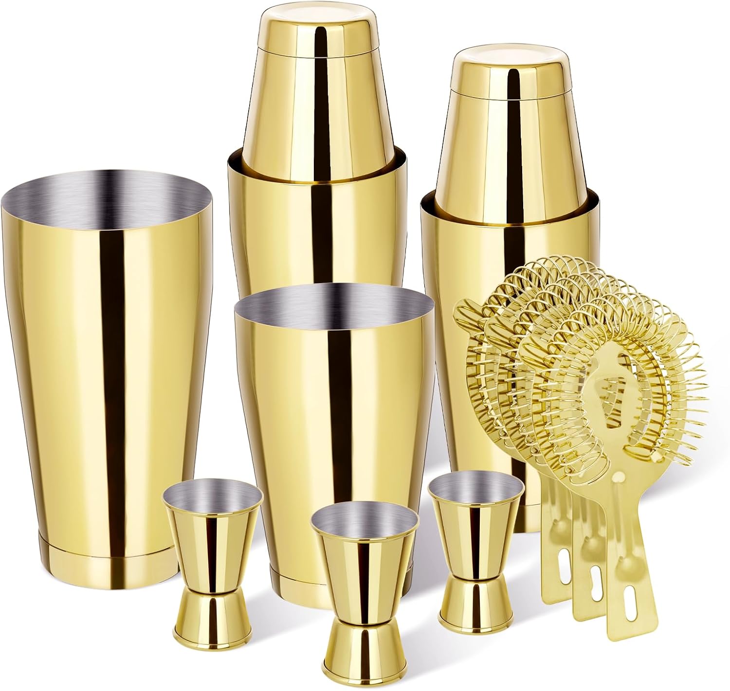 Amazon.com: Boston Shaker Cocktail Set Bartender Kit, 12 Pcs Drink ...