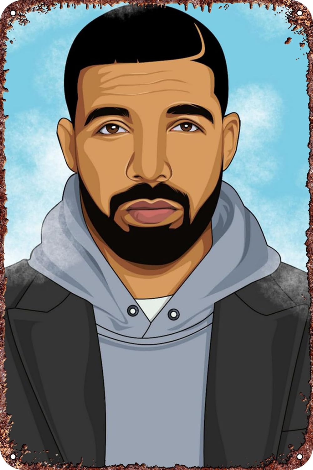 Amazon.com: FYELVO drake Vintage Metal Tin Signs Retro Garage Signs ...