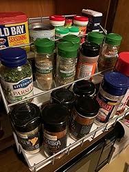 Amazon.com: Rubbermaid Clear Plastic Pull-Down Spice Rack, 18-Inch ...