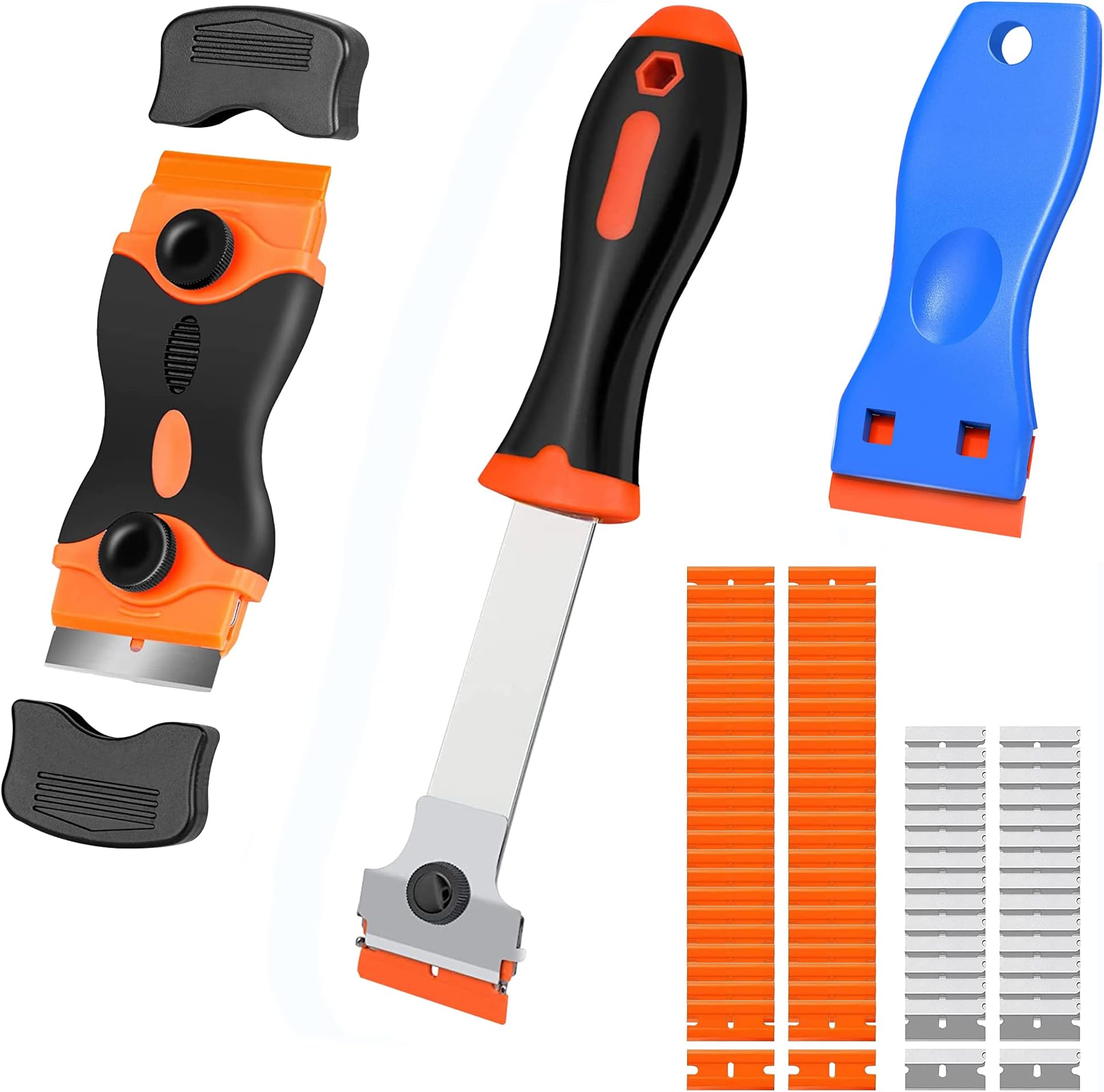 Amazon.com: NECAMOCU 3 Pack Razor Blade Scraper, Premium Cleaning ...