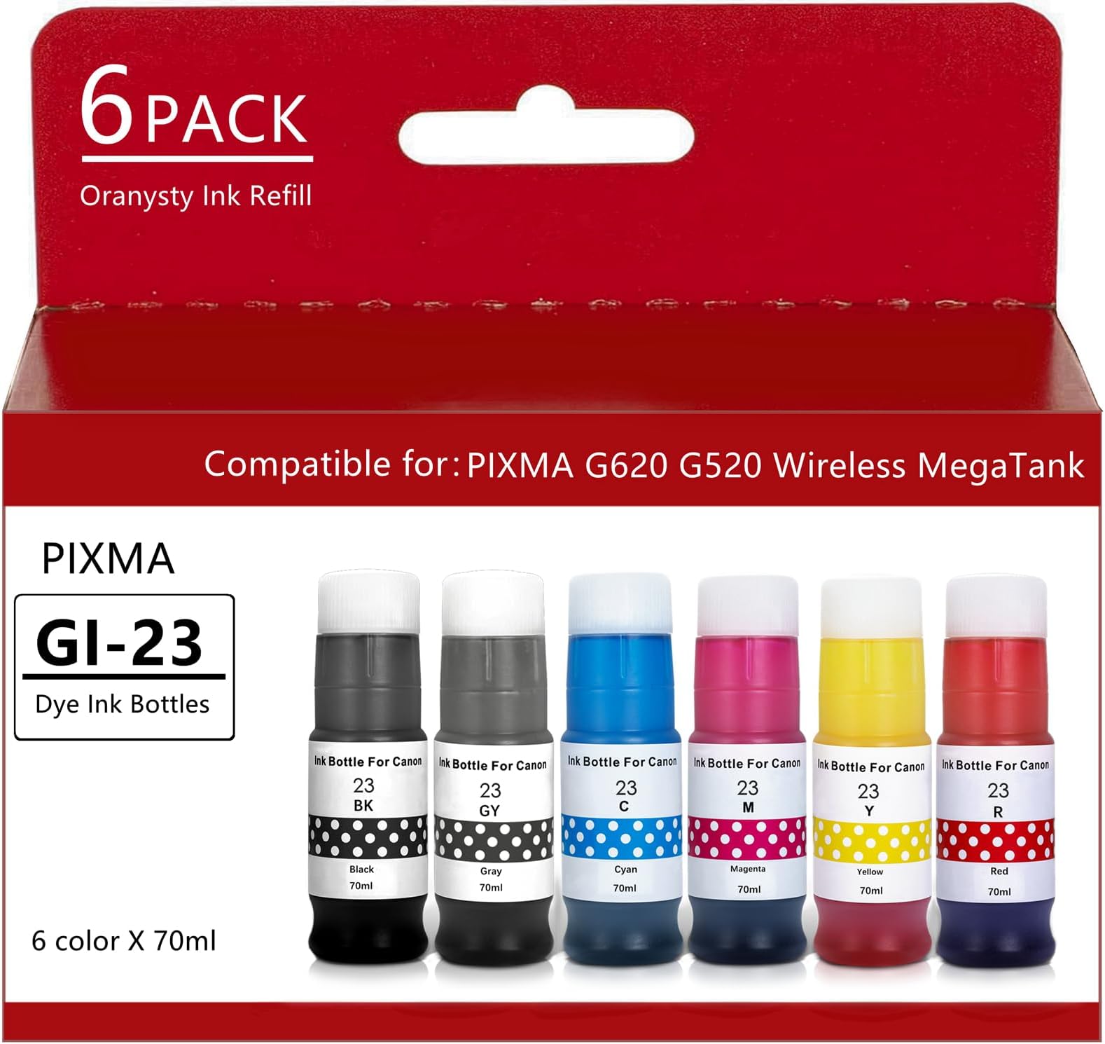 Amazon.com : 420ML GI23 GI-23 Refill Ink Replacement for Canon GI-23 ...