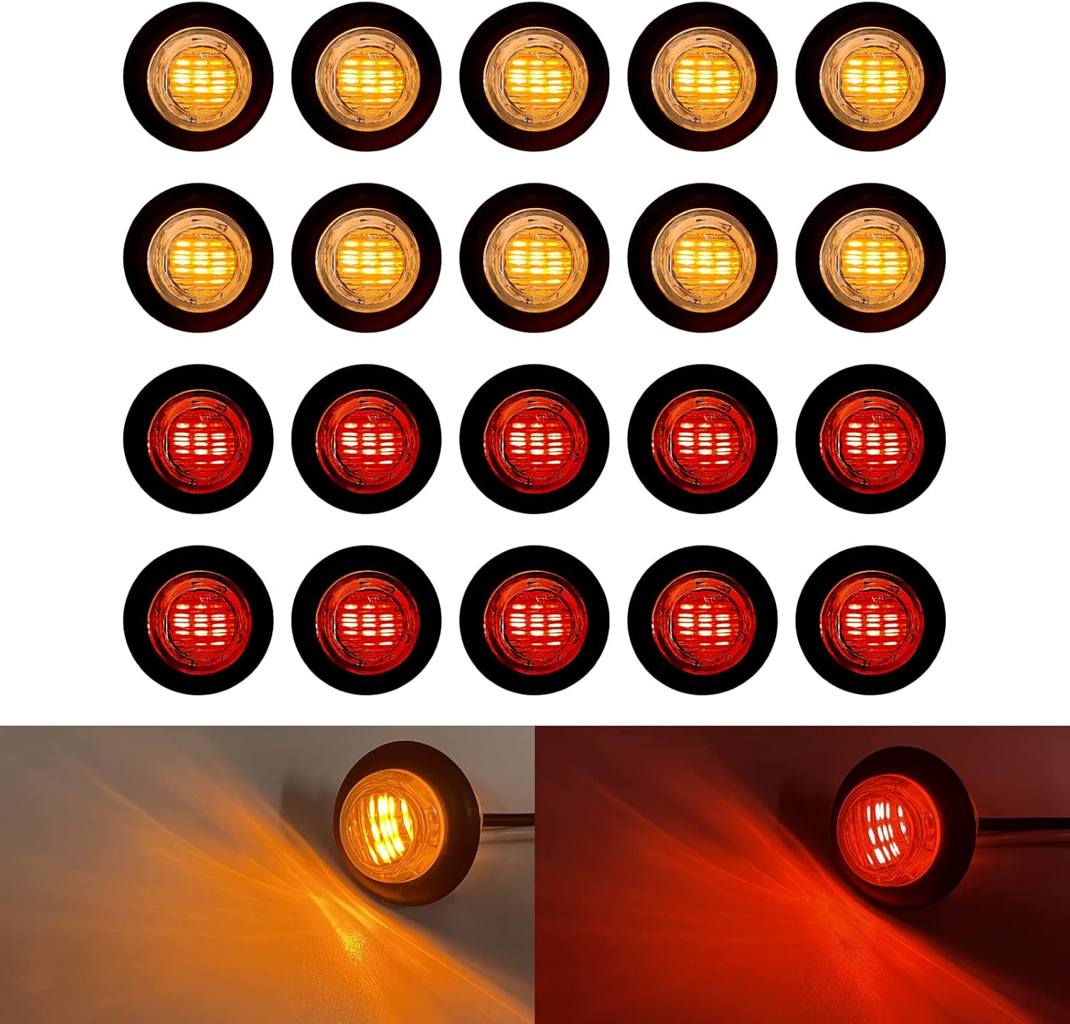 Amazon.com: Dream lighting LED Trailer Side Marker Lights Utility ...