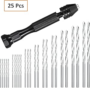 Amazon.com: wynn’s Hand Drill Set Precision Pin Vise with 25 Pieces ...
