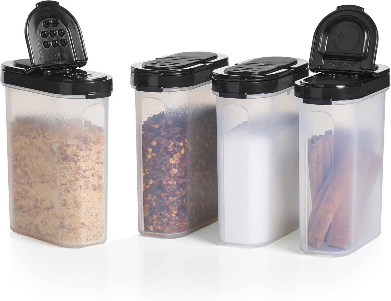 Amazon.com: Tupperware Large Spice Shakers, Set of 4, Keeps Dry Herbs ...