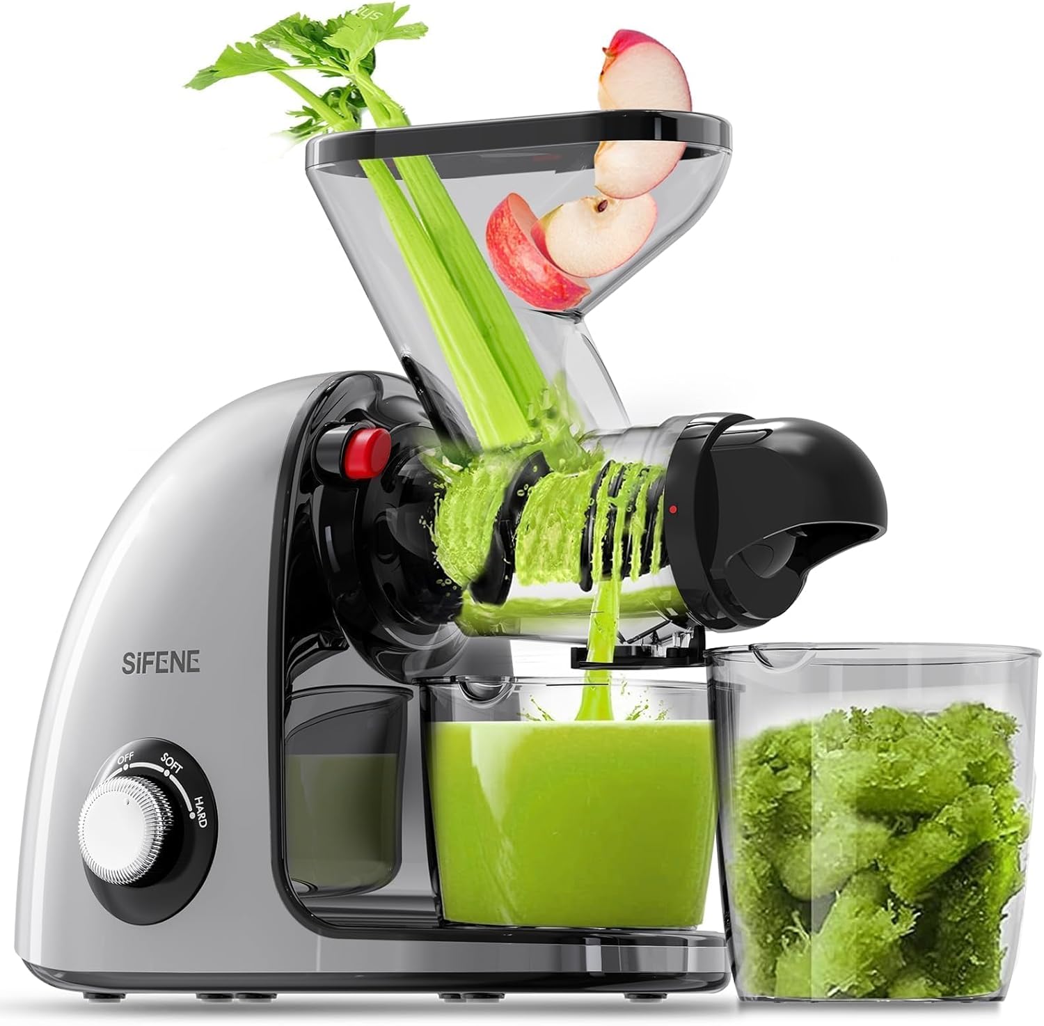 Cold Press Juicer, SiFENE Slow Masticating Juicer Machines for Fruit ...