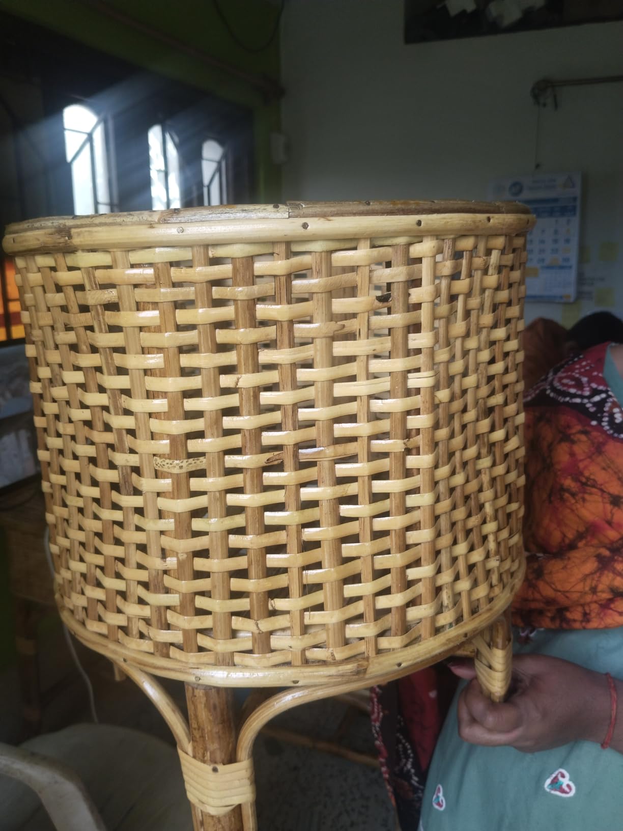 Crafts Create Cane Flower Pot, Cane Plant Pot, Planter, Rattan Planter ...