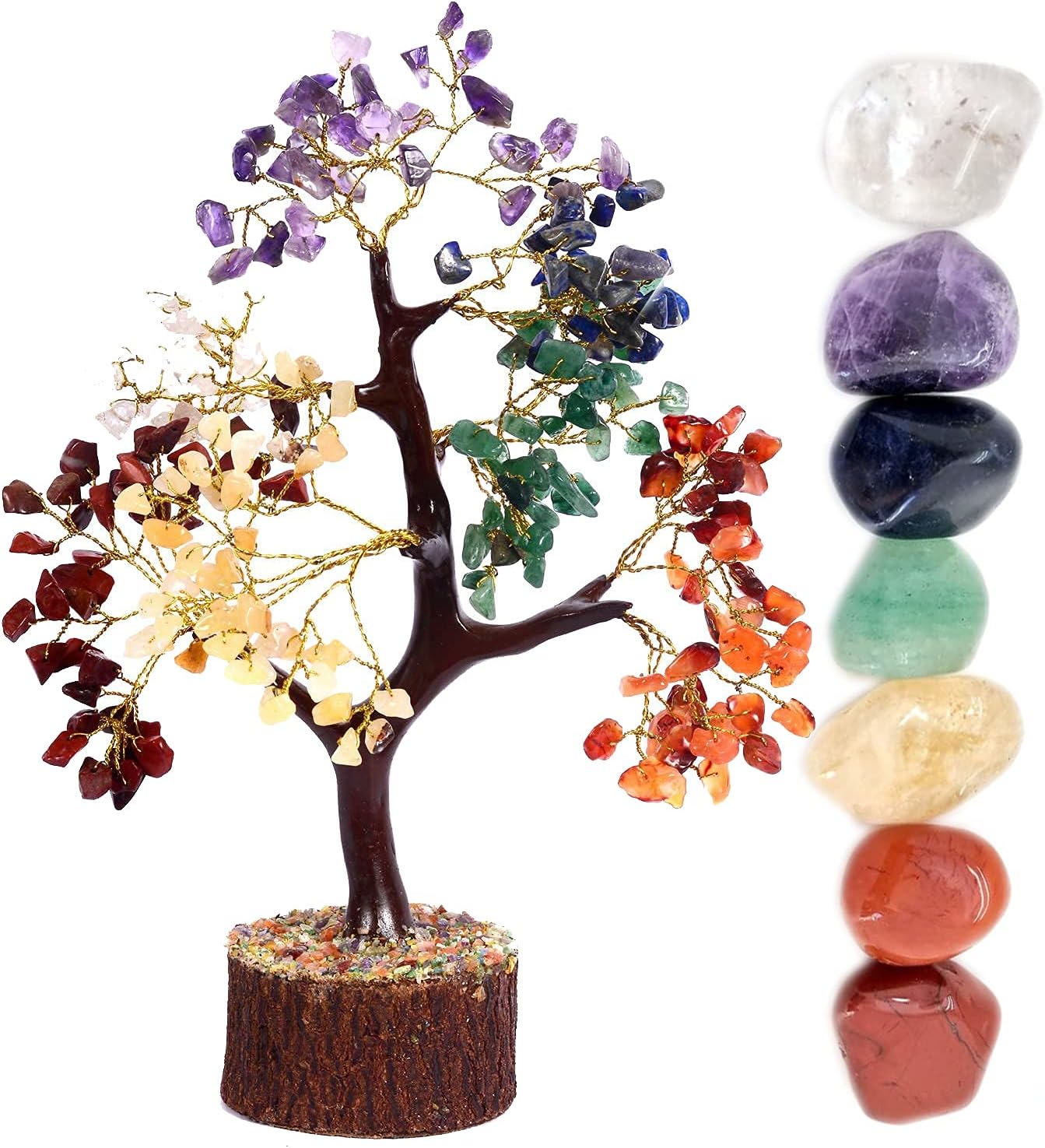 Amazon.com: Seven Chakra, Tree of Life, Feng Shui, Crystal Decorations ...