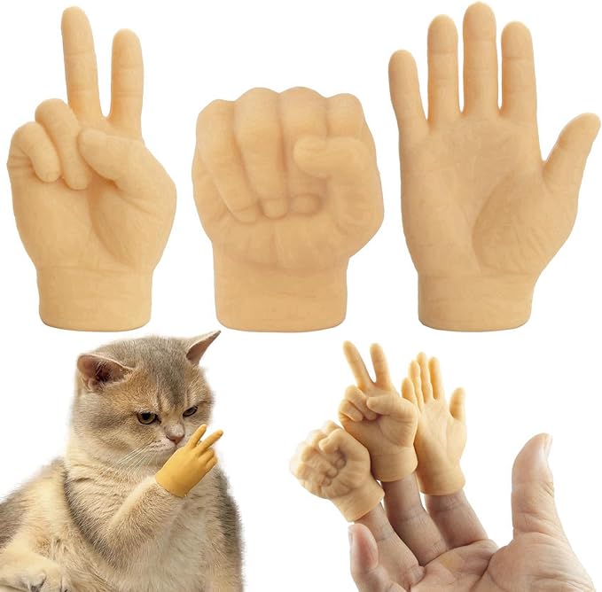 Amazon.com: Mini Hands for Cats, 3Pcs Cat Paws Tiny Hands Miniature ...