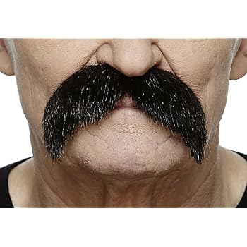 Amazon.com: Mustaches Self Adhesive Fake Mustache, Novelty, Realistic ...