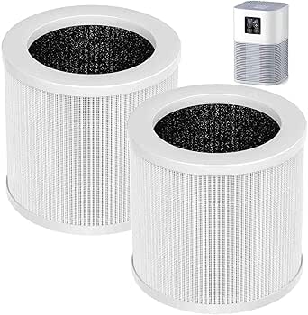 2 Pack A1 Replacement Filter Compatible with VEWIOR A1 Air Purifier ...