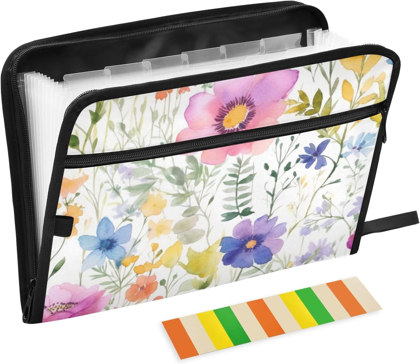 Amazon.com : Flowers Plants Expanding File Folder, 13 Pockets Accordion ...