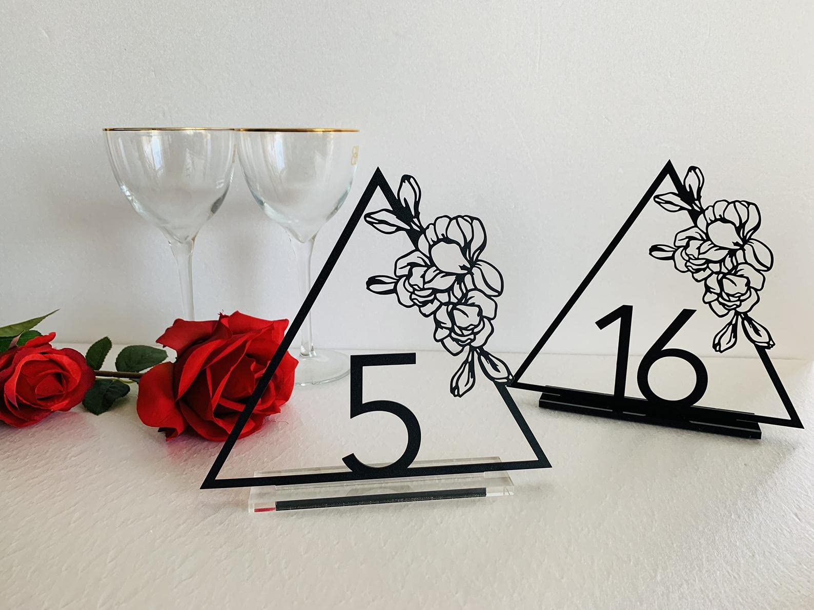 Buy Wedding Table Numbers Modern Table Centerpieces Reception ...