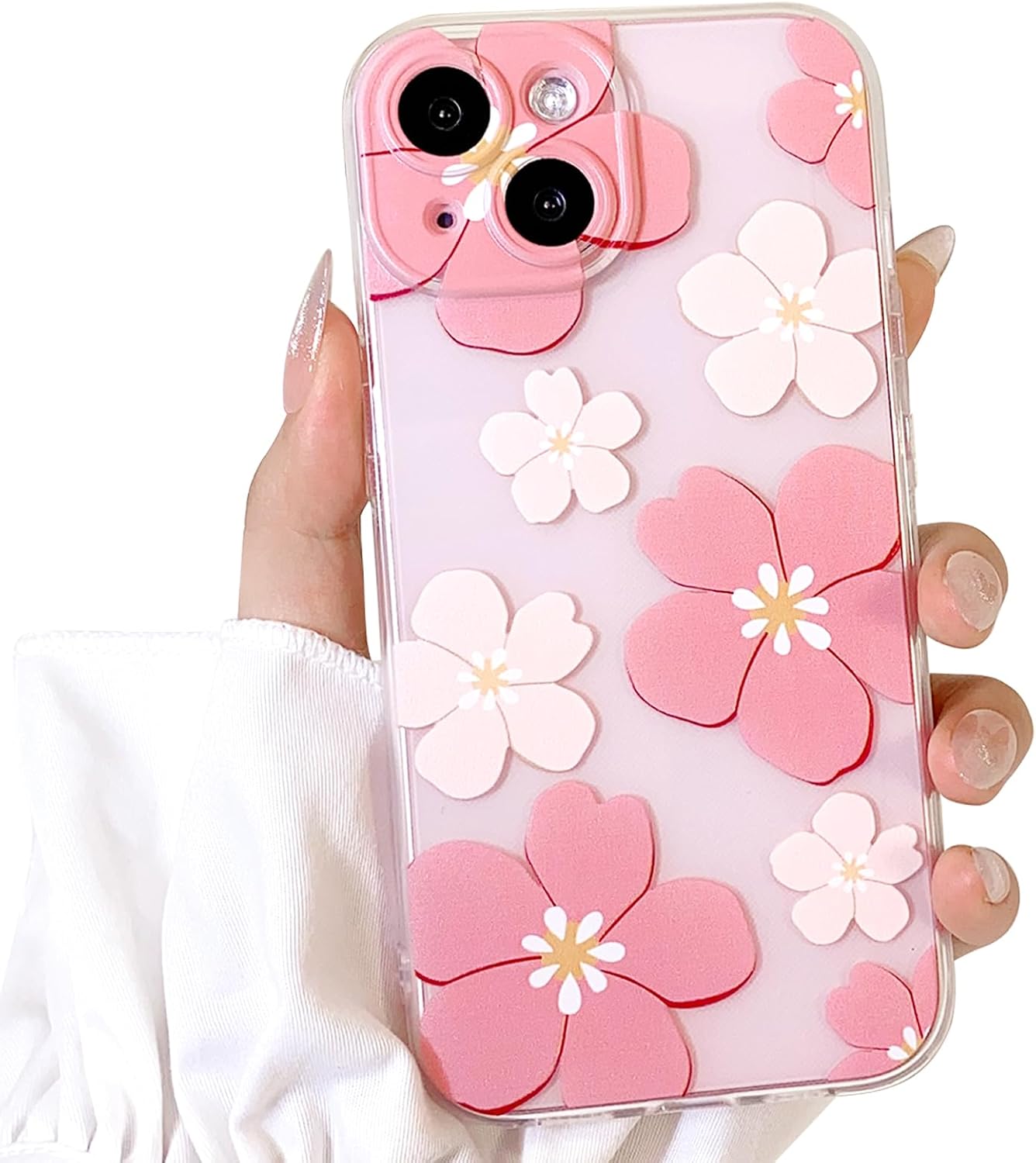 Amazon.com: Lovmooful Compatible for iPhone 15 Case Cute Clear Oil ...