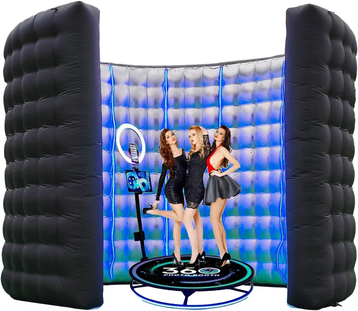 Amazon.com : SAYOK 360 Photo Booth Backdrop, 10FT Inflatable Photo ...