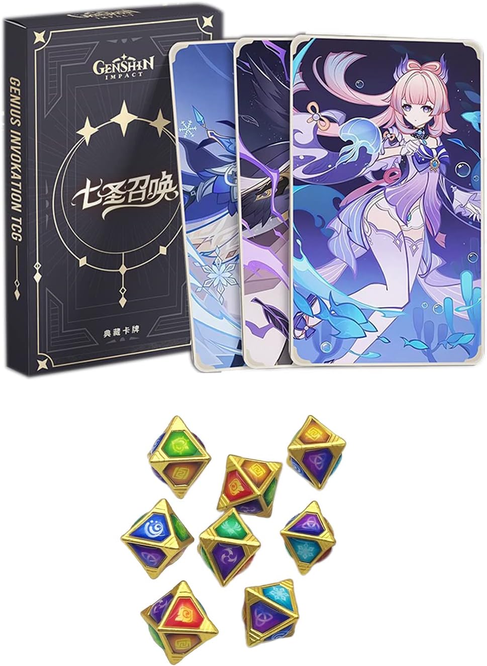 Amazon.com: KattyStory Genshin Impact Genius Invokation Tcg Deck and 46 ...