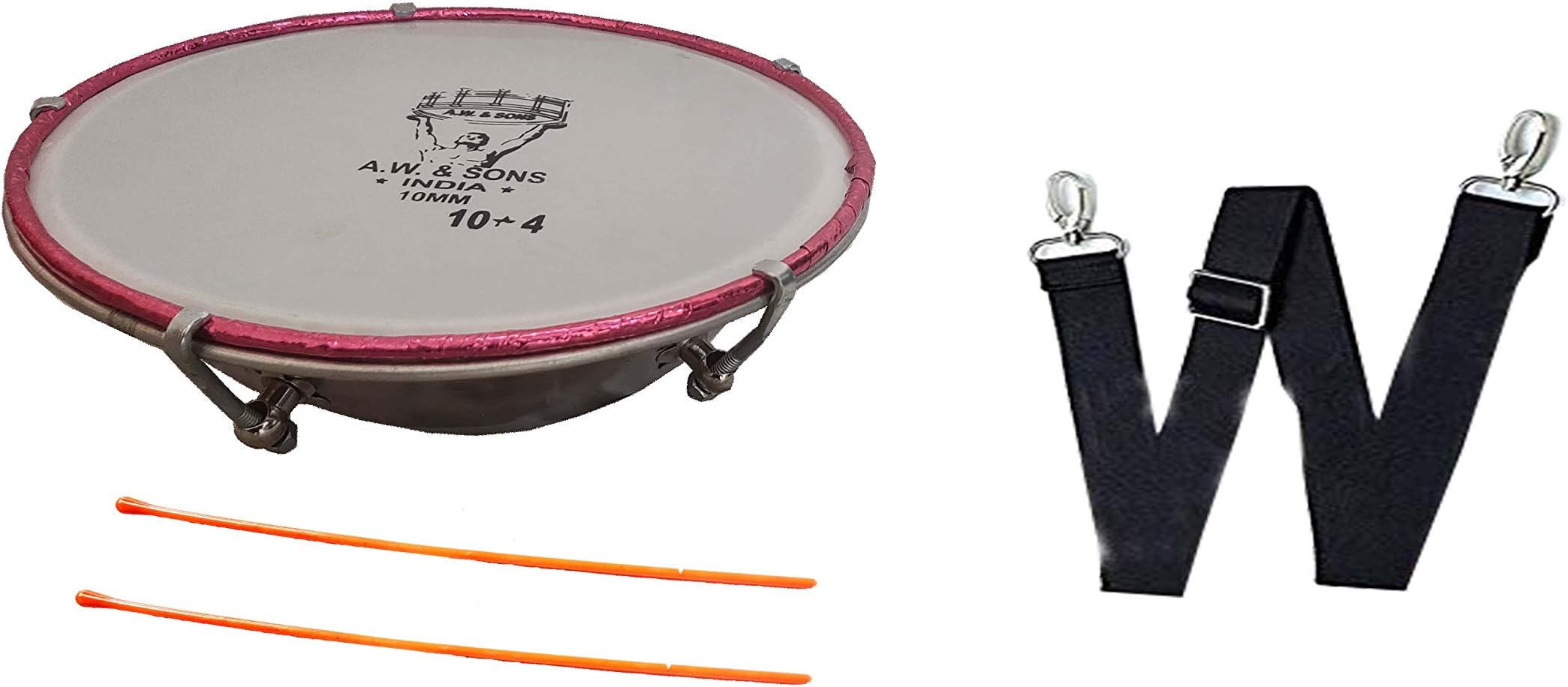 Sai Musical Steel Dhol Tasha Drum with Stick : Amazon.in: Musical ...