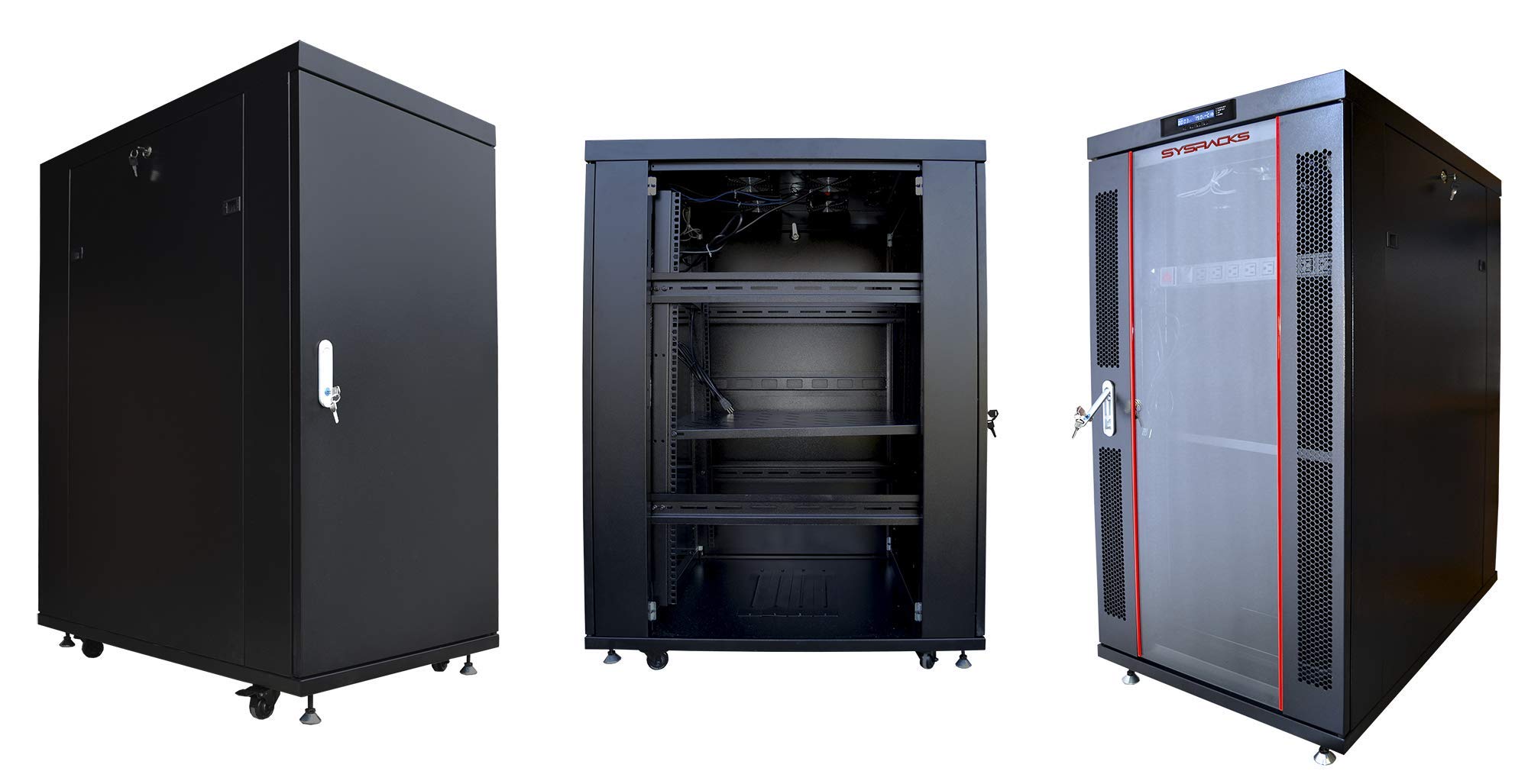 Buy 22U 32" Deep Server Rack Enclosure Cabinet Best IT Data Network ...