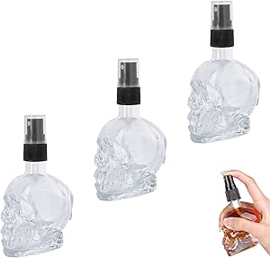 JANKOW Skull Shaped Spray Bottle, Skull perfume bottle, 60ml Skull ...