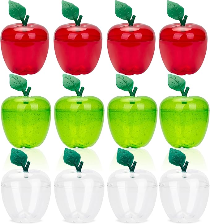 Amazon.com: HANZE Large Apple Container, Apple Shaped Candy Toy Santa ...