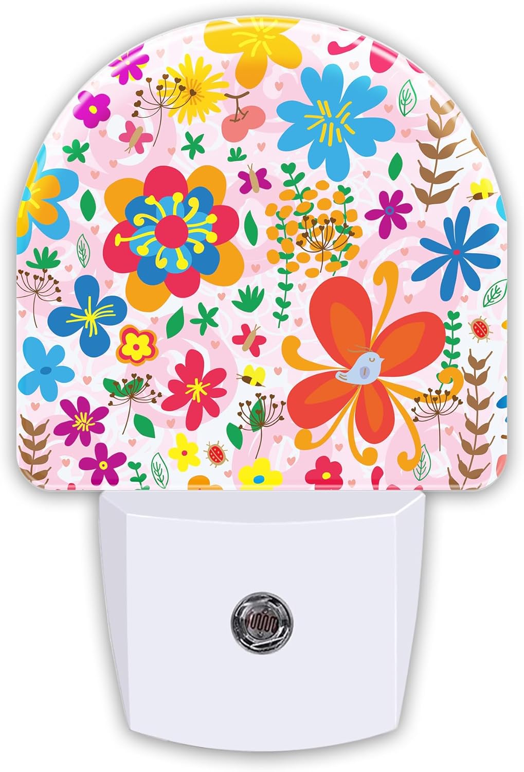 Colorful Cartoon Cute Flower Night Light for Kids, Pink Color ...