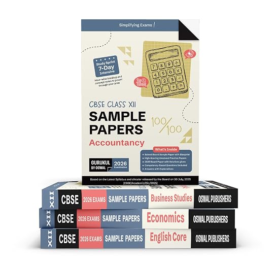 Gurukul By Oswal Commerce Sample Paper Bundles (Set of 4) CBSE Class 12 ...