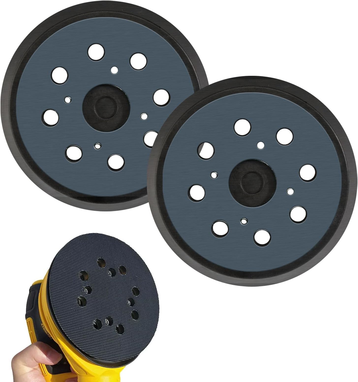 Round Hook and Loop Backing Pad, 125mm/5 inch Sanding Pads for High ...