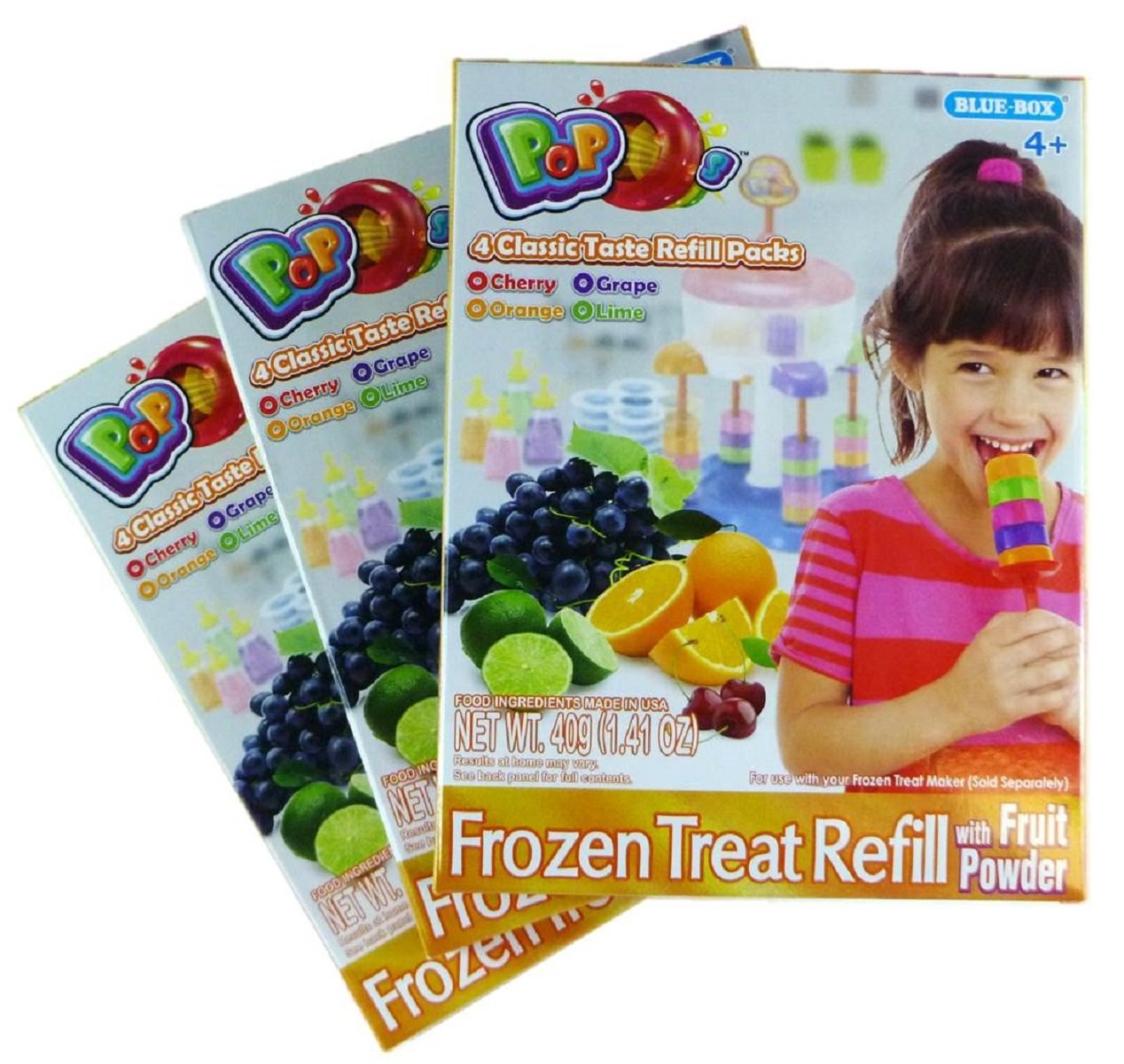 Amazon.com: PopOs 3-pack Classic Taste Frozen Treat Refills - 12 packs ...