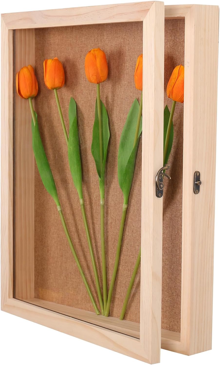 Amazon.com - Large Shadow Box 14x18, Natural Wood Big Display Case with ...