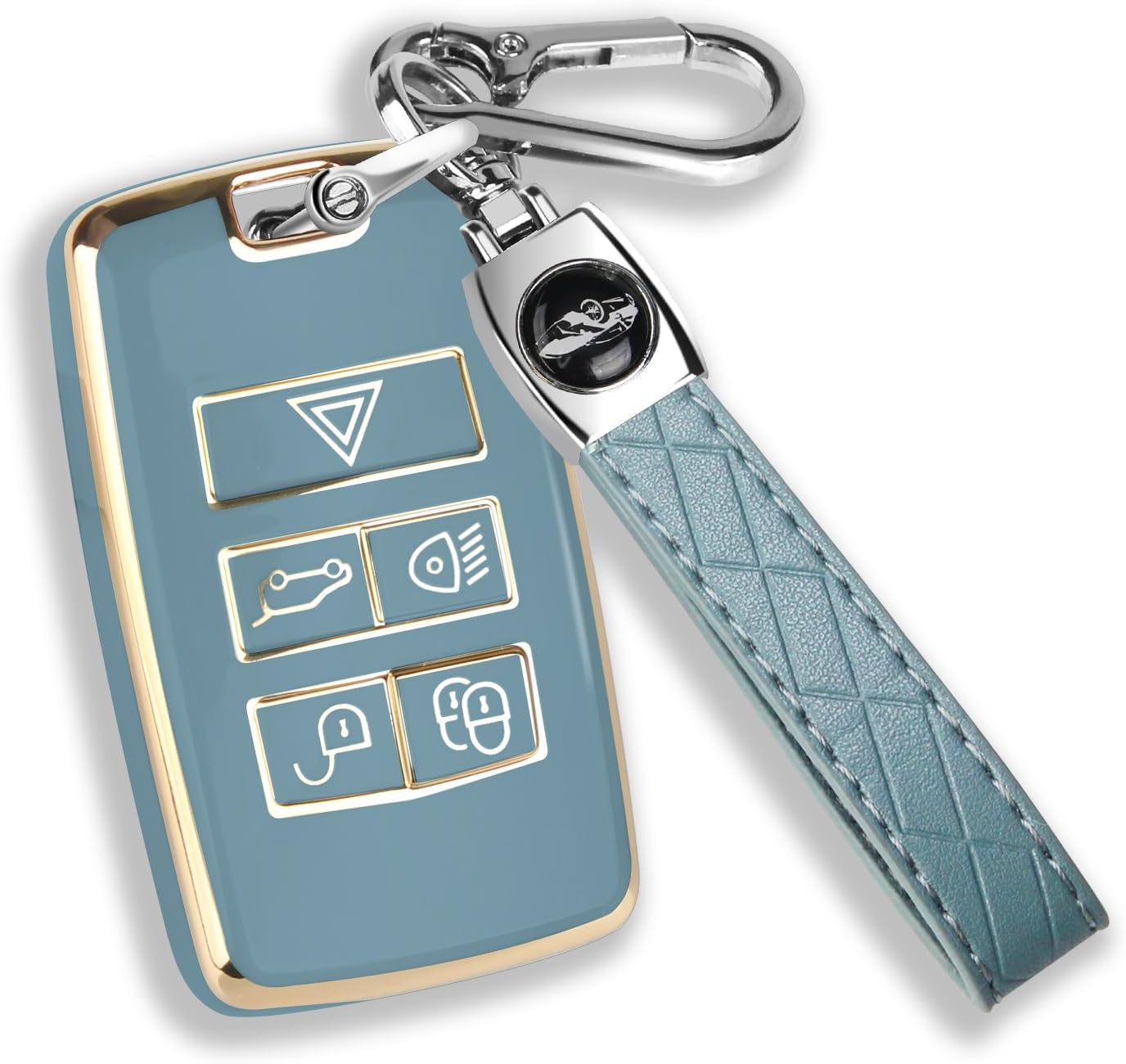 Amazon.com: QBUC for Land Rover Key Fob Cover with KeyChain Soft TPU ...