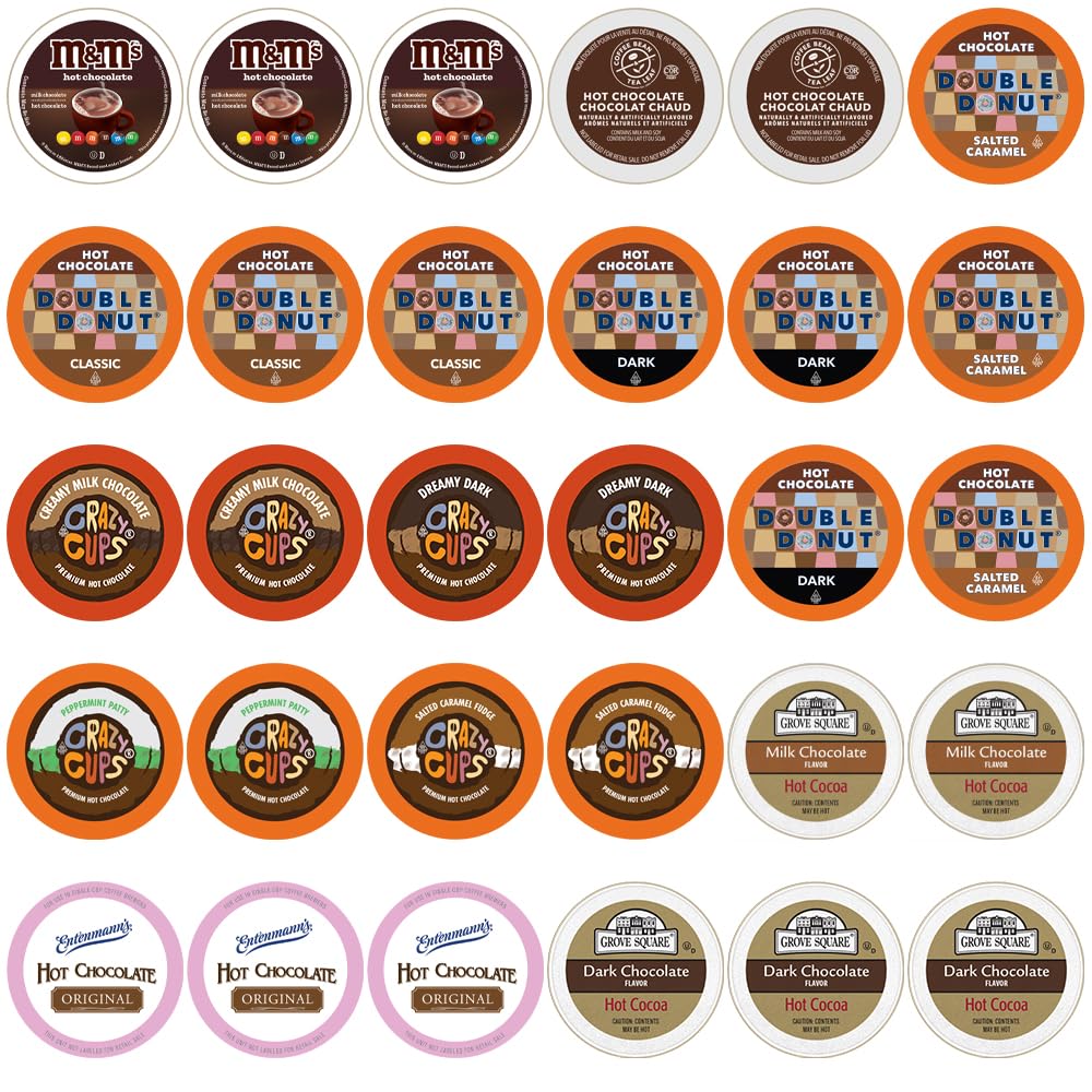 Amazon.com: Perfect Samplers Hot Chocolate Single Serve Cups For Keurig ...