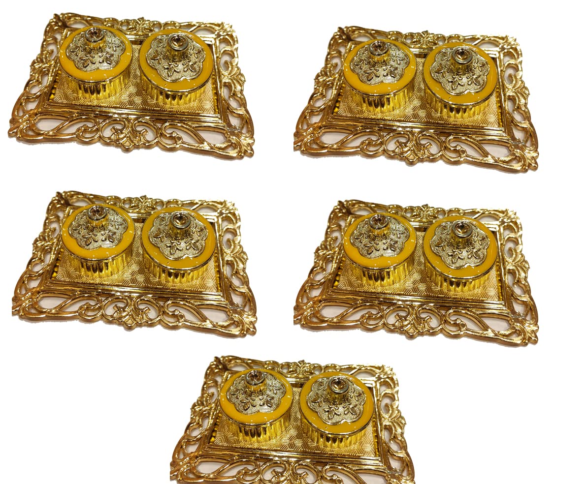 Buy Aadittral Pack of 5 Handicrafts Tika Chopra Meenakari Work/Kumkum ...