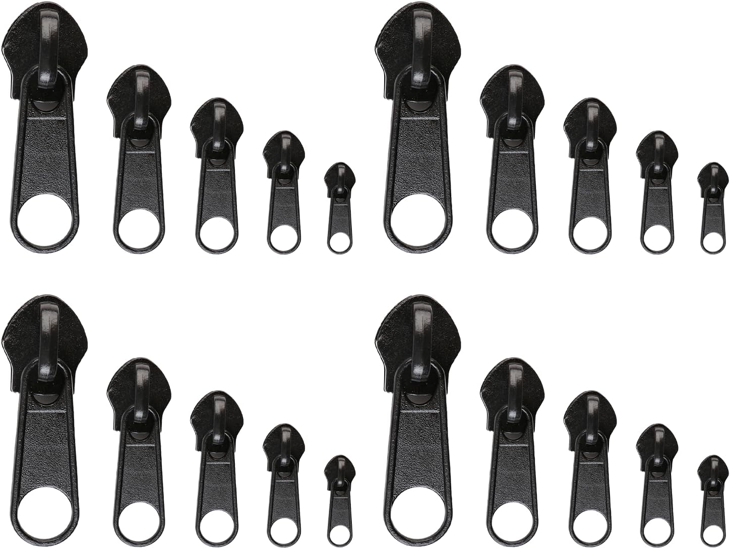 20Pcs Zipper Pull Replacement, Fix Zip Puller Universal Zipper Repair ...