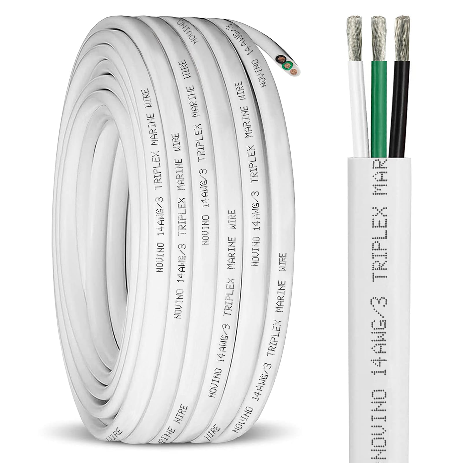 Snapklik.com : 14 Gauge Marine Wire,14 AWG Marine Grade Wire,14/3 ...
